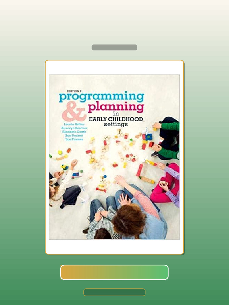 Programming and Planning in Early Childhood Settings 7th Edition E-book ...