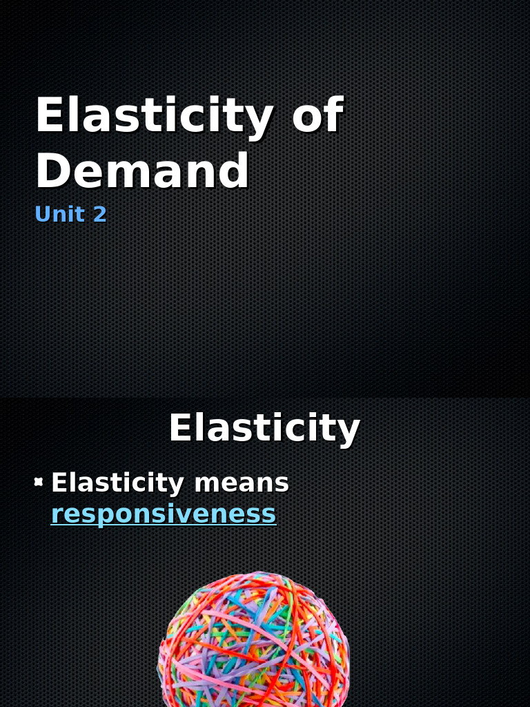 Understanding Demand Elasticity Concepts | PDF