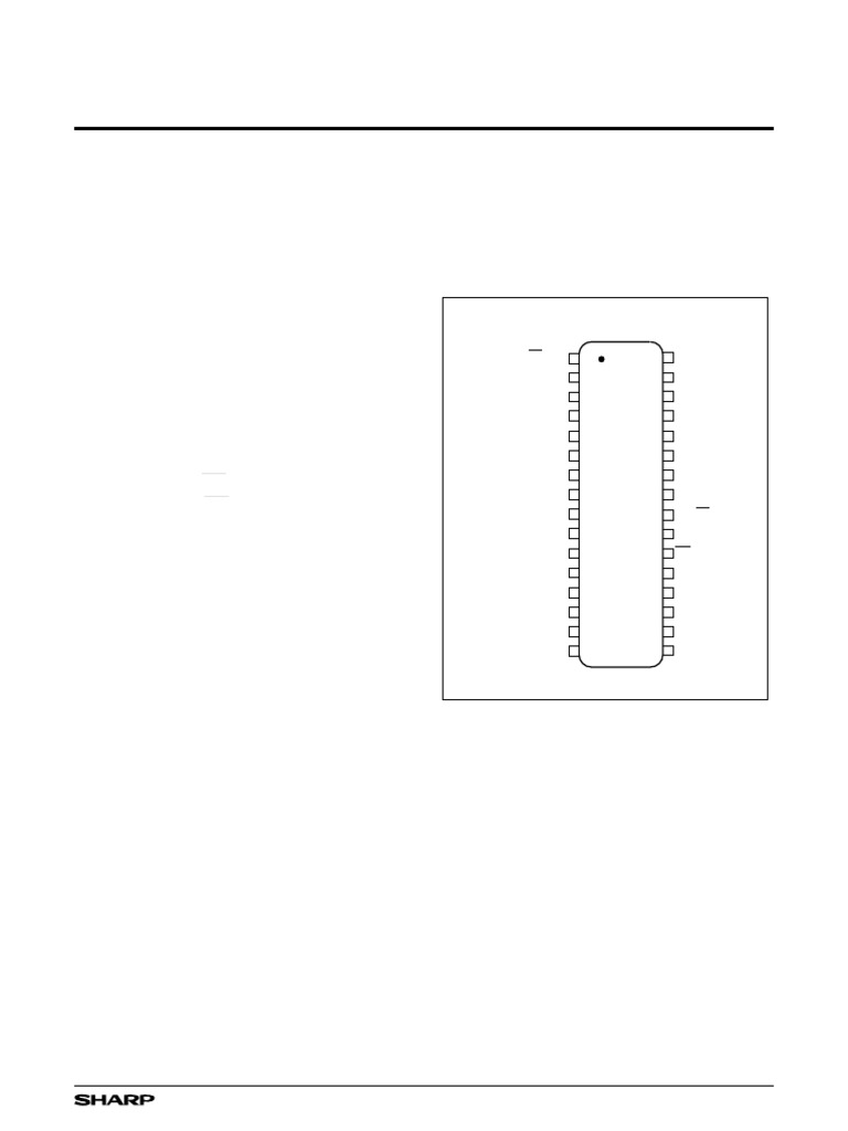 LH534700 Sharp 4Mbit So32 | PDF | Manufactured Goods | Integrated Circuit