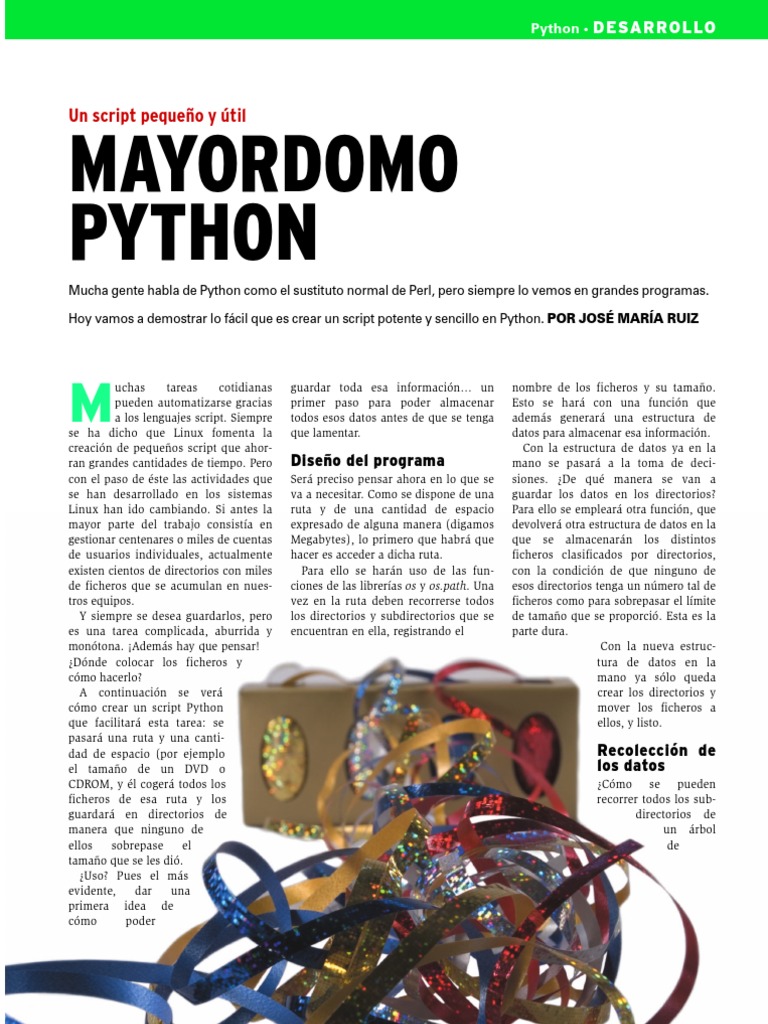 Un Pequeño Script Util | PDF | Python (lenguaje de programación ...