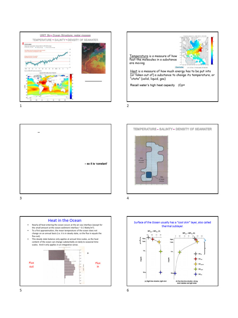 Ocean Temperature, Salinity, Density Insights | PDF | Salinity | Oceans