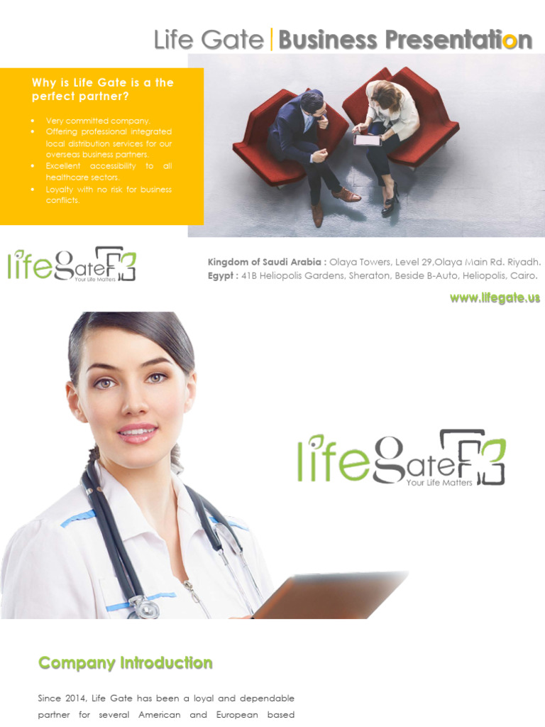 Life Gate - Corporate Presentation (Jan.23) | PDF | Saudi Arabia | Riyadh