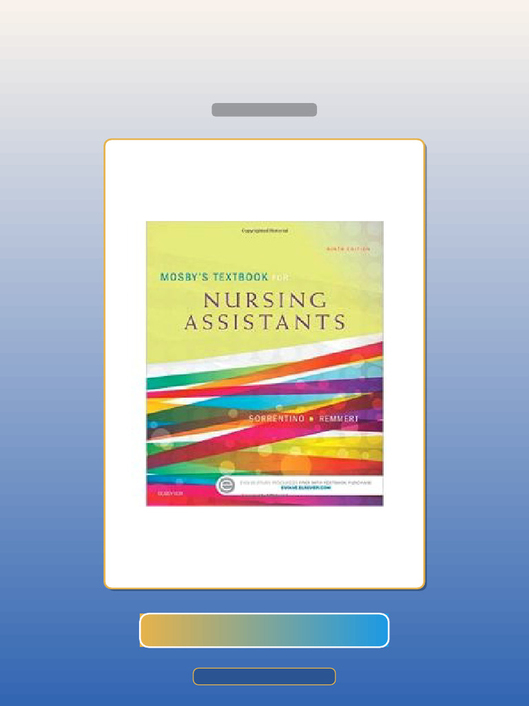 Mosbys Textbook for Nursing Assistants 9th Edition by Sorrentino E-book ...