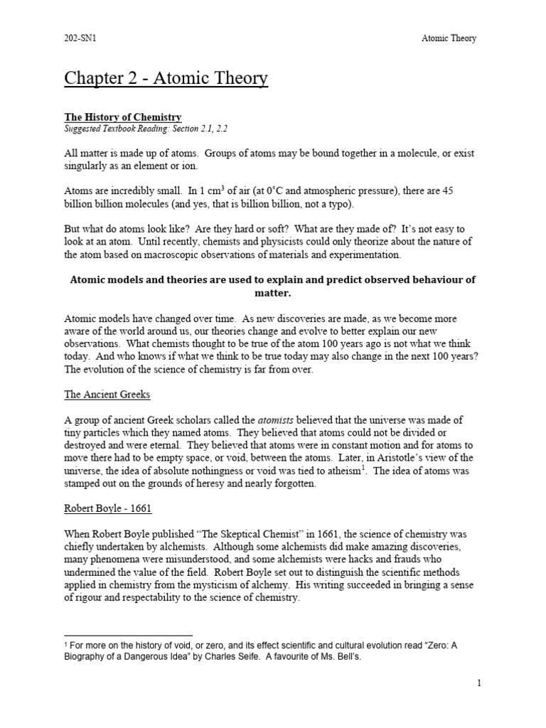Chapter_2_-_Atomic_Theory | PDF | Ion | Atoms