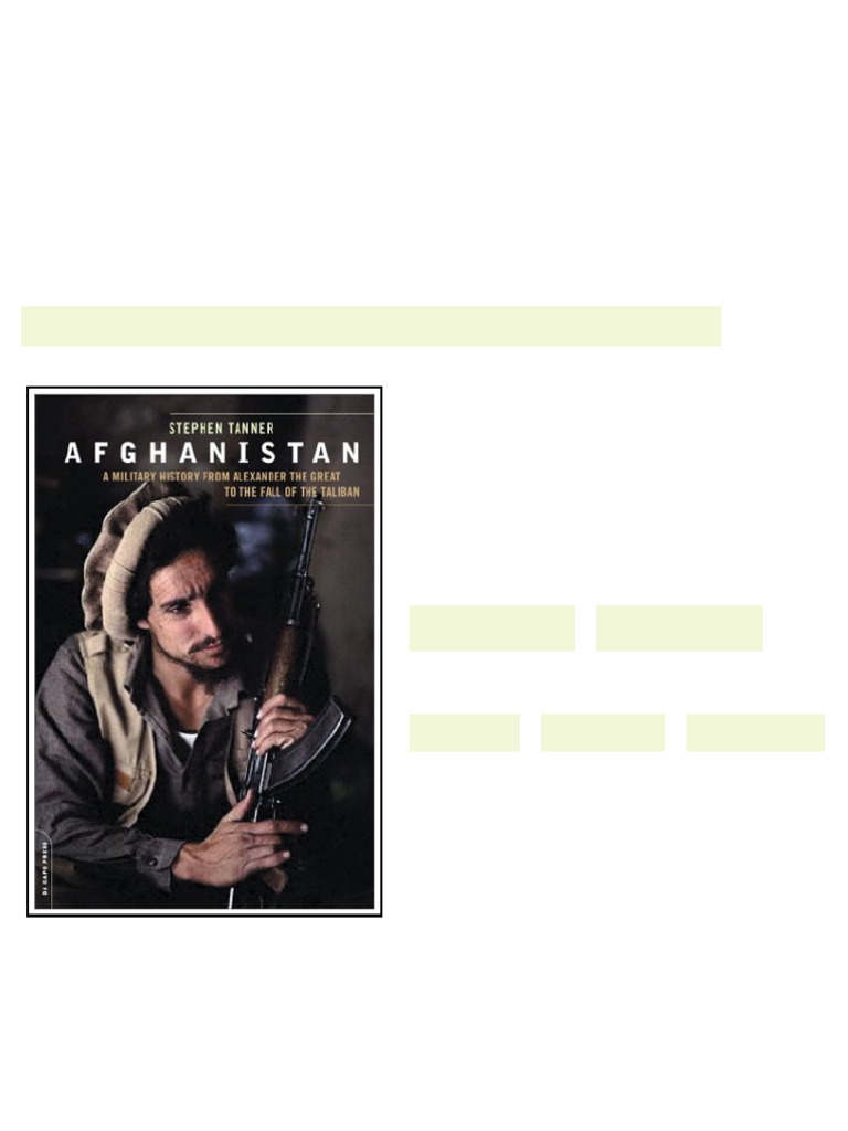 Afghanistan A Military History From Alexander The Great To The Fall Of ...
