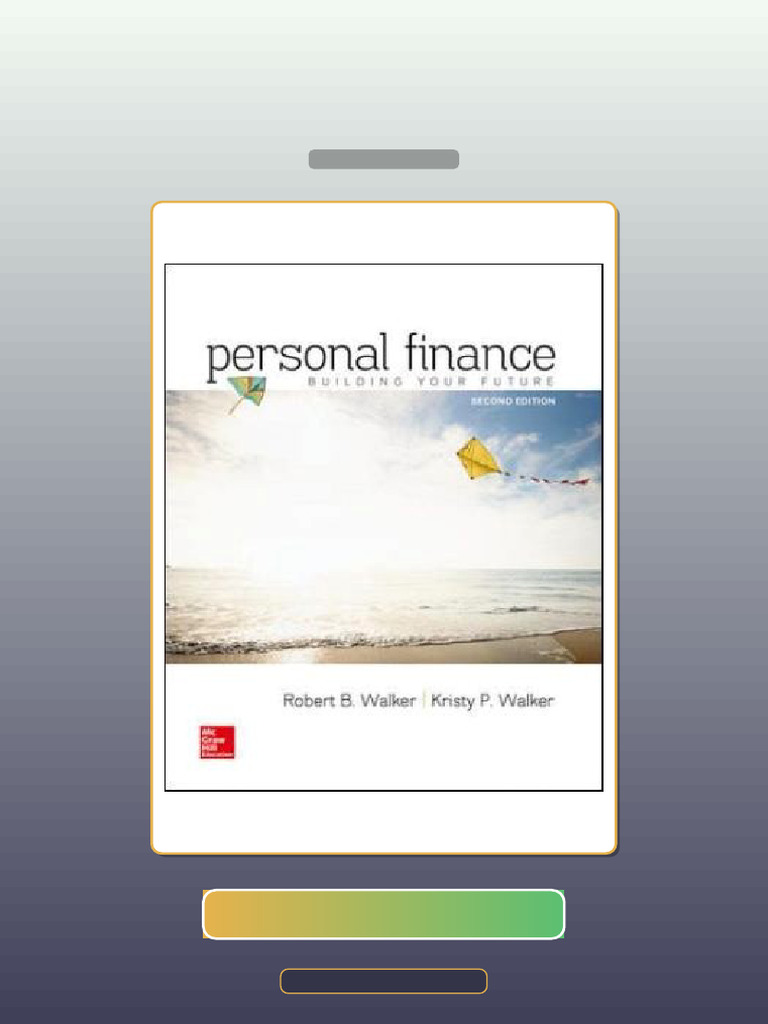 Personal Finance 2nd Edition Robert Walker Kristy Walker ISBN10 0077861728 ISBN13 9780077861728 ...