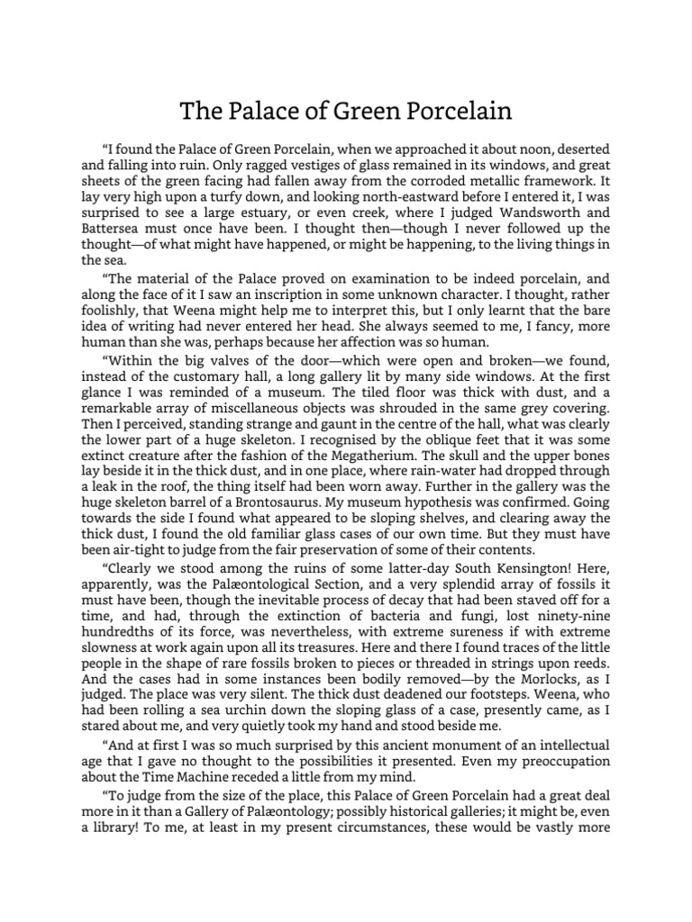 The Time Machine 5 | PDF | The Time Machine
