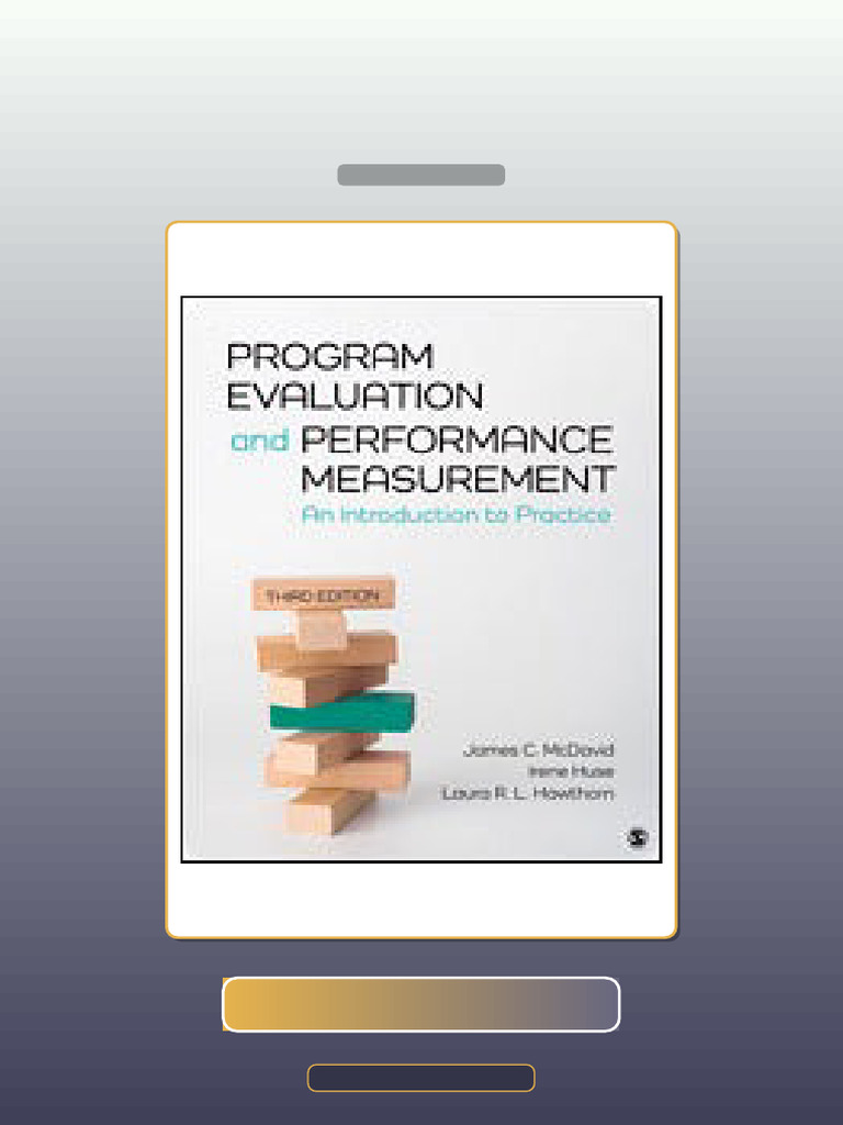 Program Evaluation and Performance Measurement an Introduction to ...