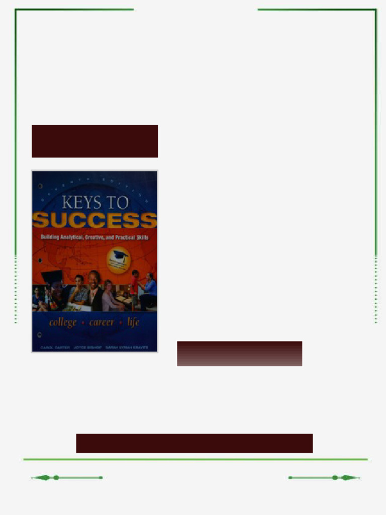 Keys to success : building analytical, creative, and practical skills ...