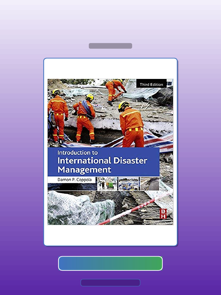 Introduction to International Disaster Management 3rd Edition E-book ...