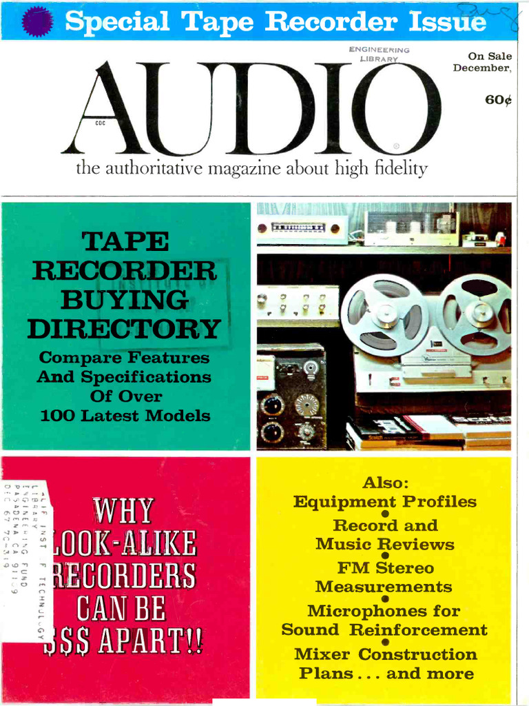 Audio-1967-12 | PDF | Amplifier | Compact Cassette
