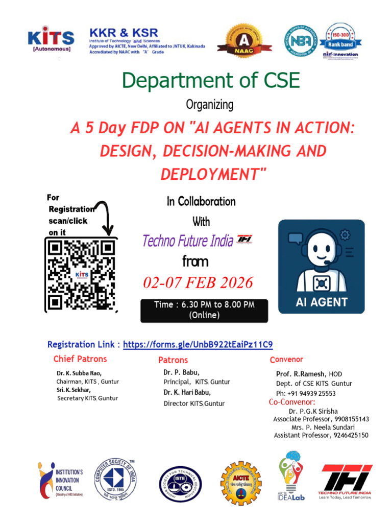 AI Agents FDP Poster | PDF
