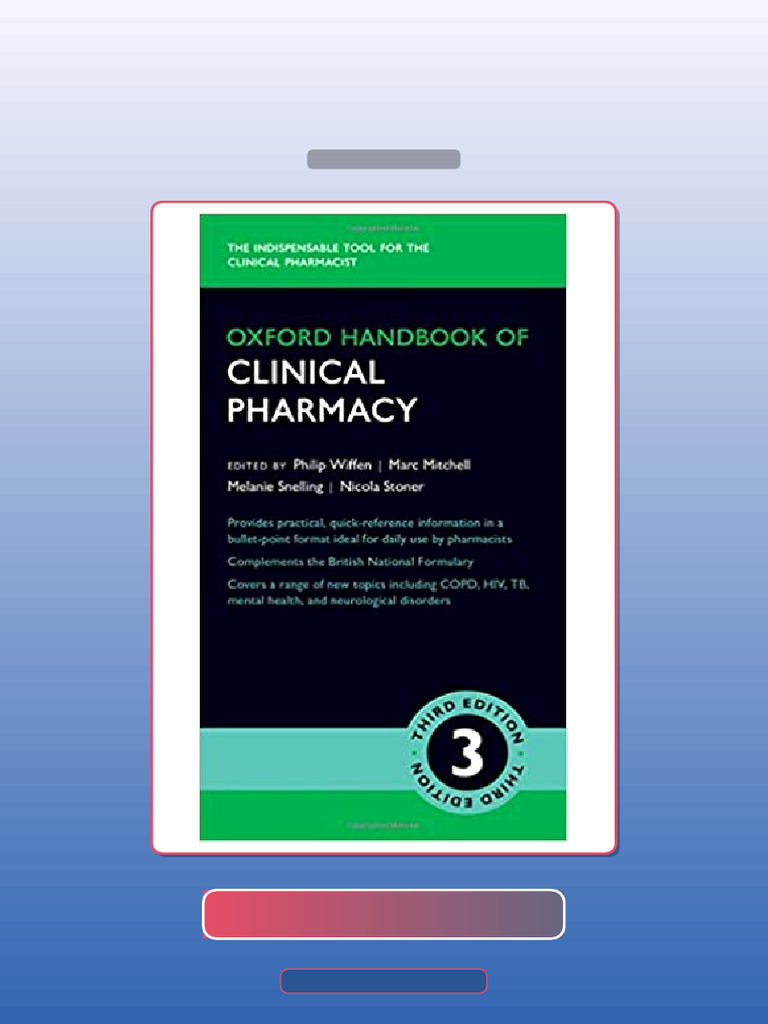 Oxford Handbook of Clinical Pharmacy 3E by Philip Wiffen Marc Mitchell ...