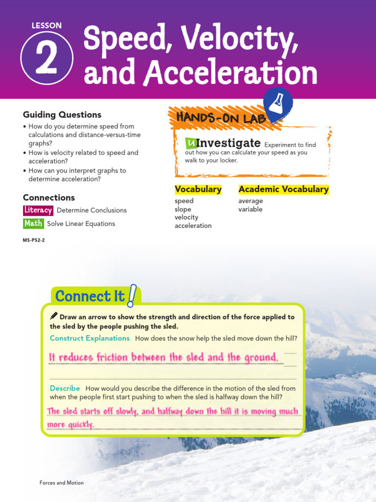 Topic 3 L2 | PDF | Acceleration | Speed