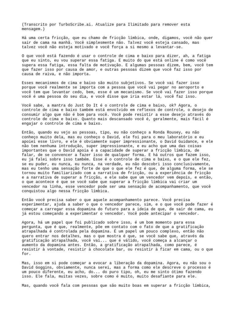 The Science of Building EXTREME Discipline - Andrew Huberman | PDF ...