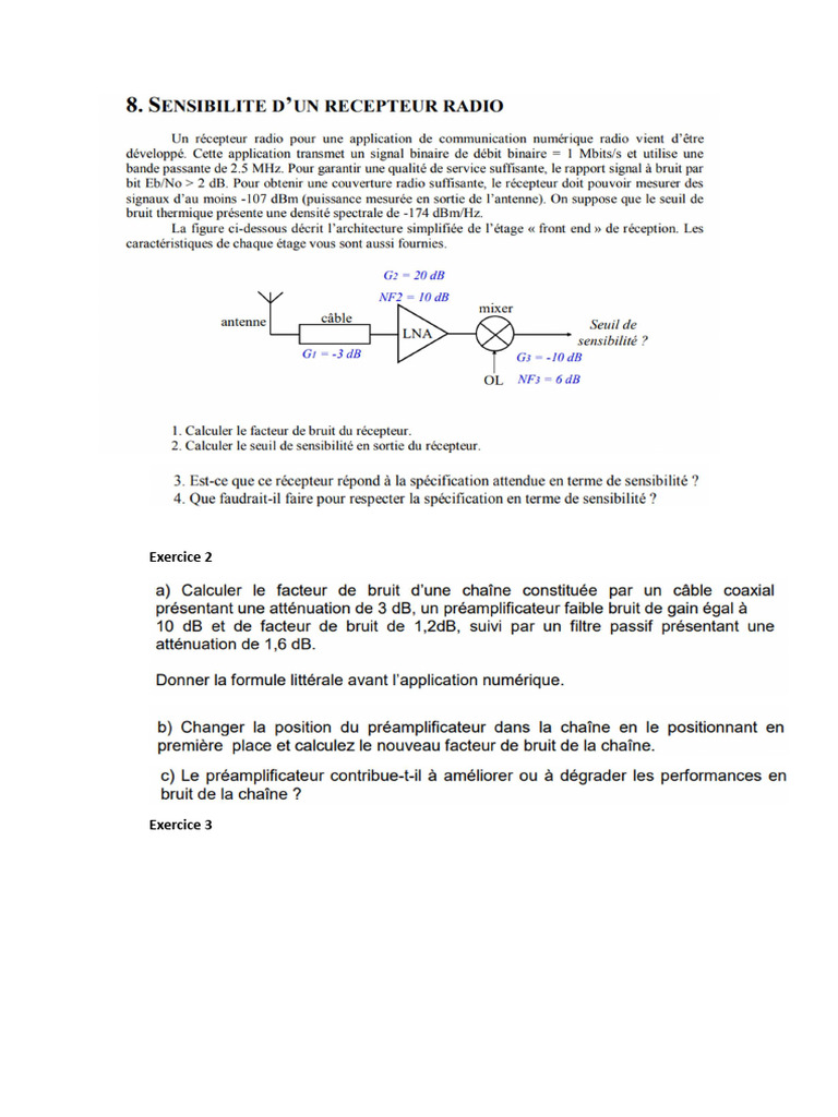Série Des Exercices Sur Le Staellite | PDF