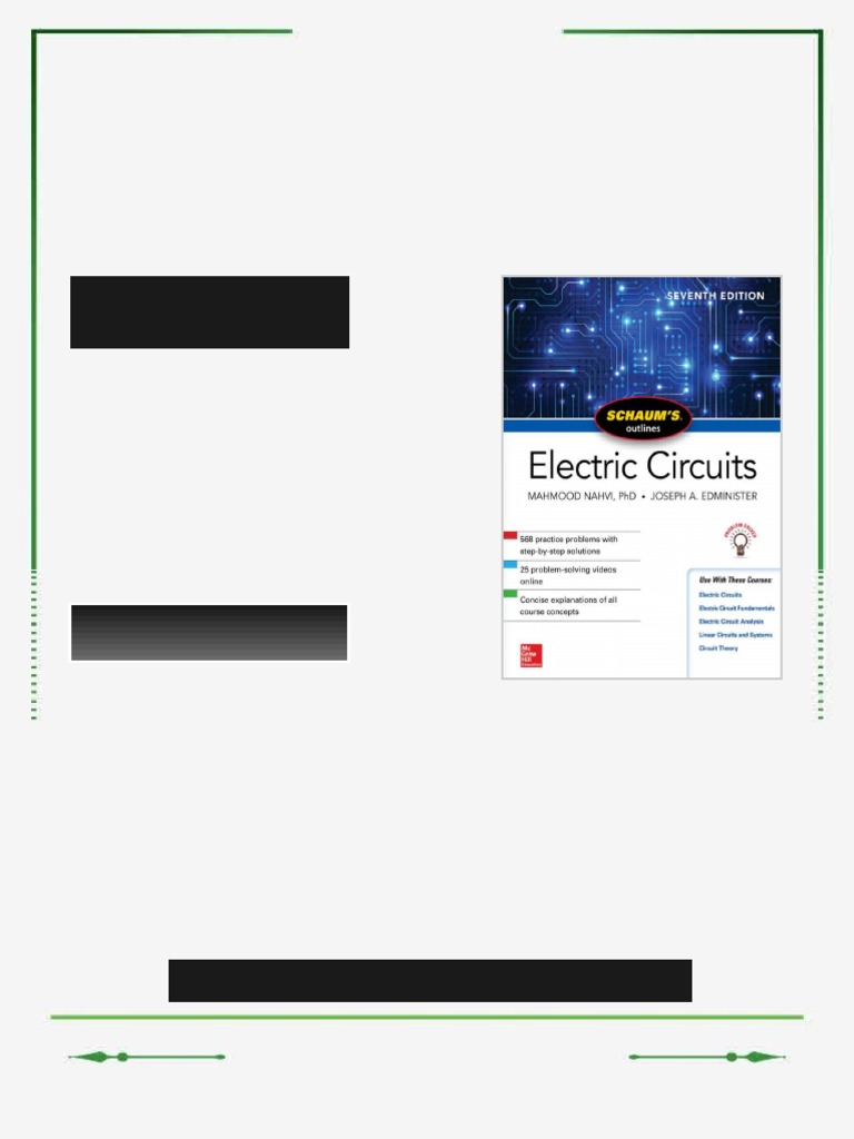 Schaum’s Outline of Electric Circuits Mahmood Nahvi eBook multi-format ...