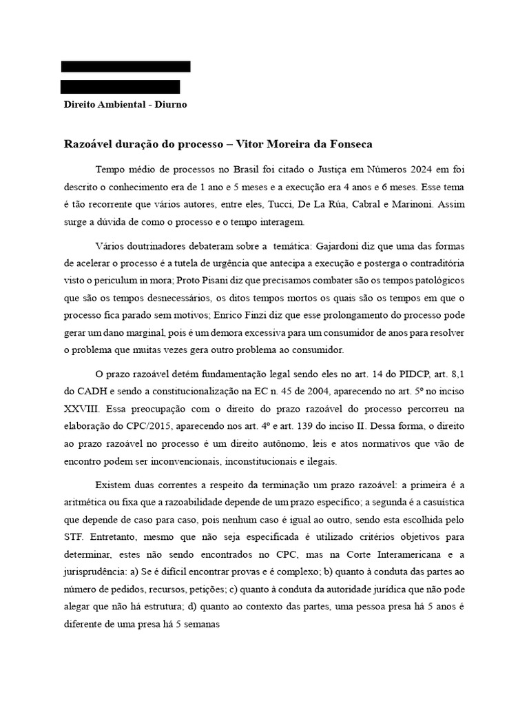 Razoável duraçao do processo Tachado | PDF | Judiciários | Direito Público