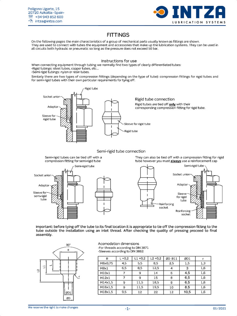 Racores y Tuberias En | PDF