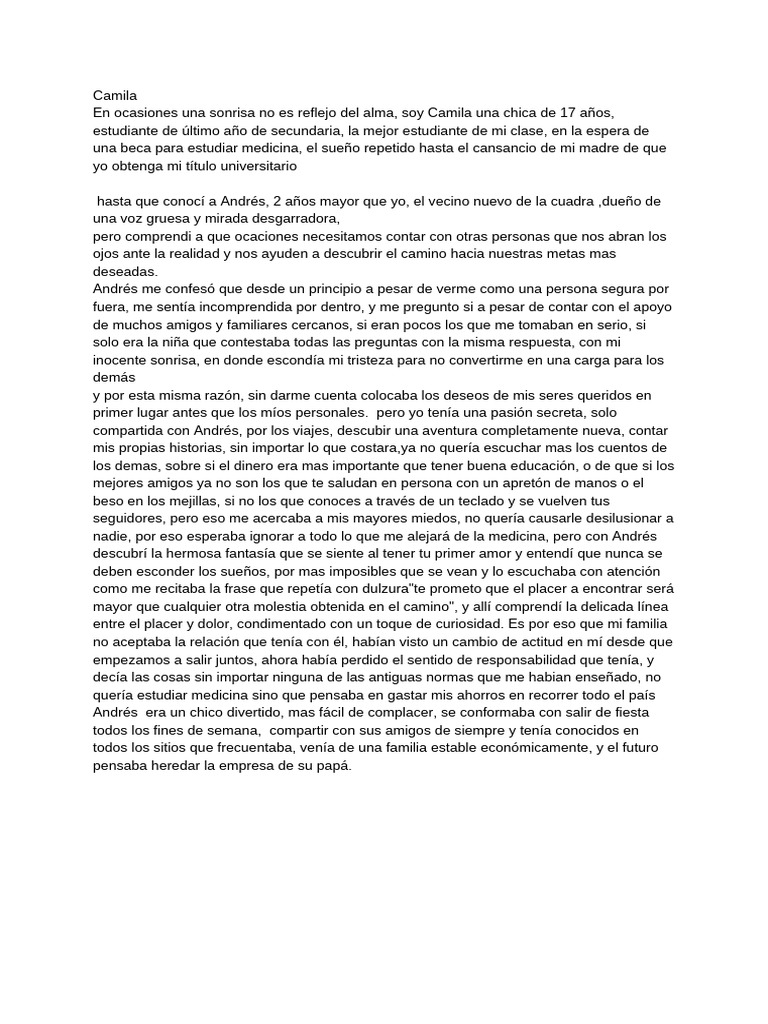 Borrador Camila y Andrés | PDF