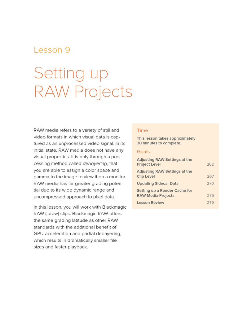 09 Setting up RAW | PDF | Raw Image Format | Digital Technology
