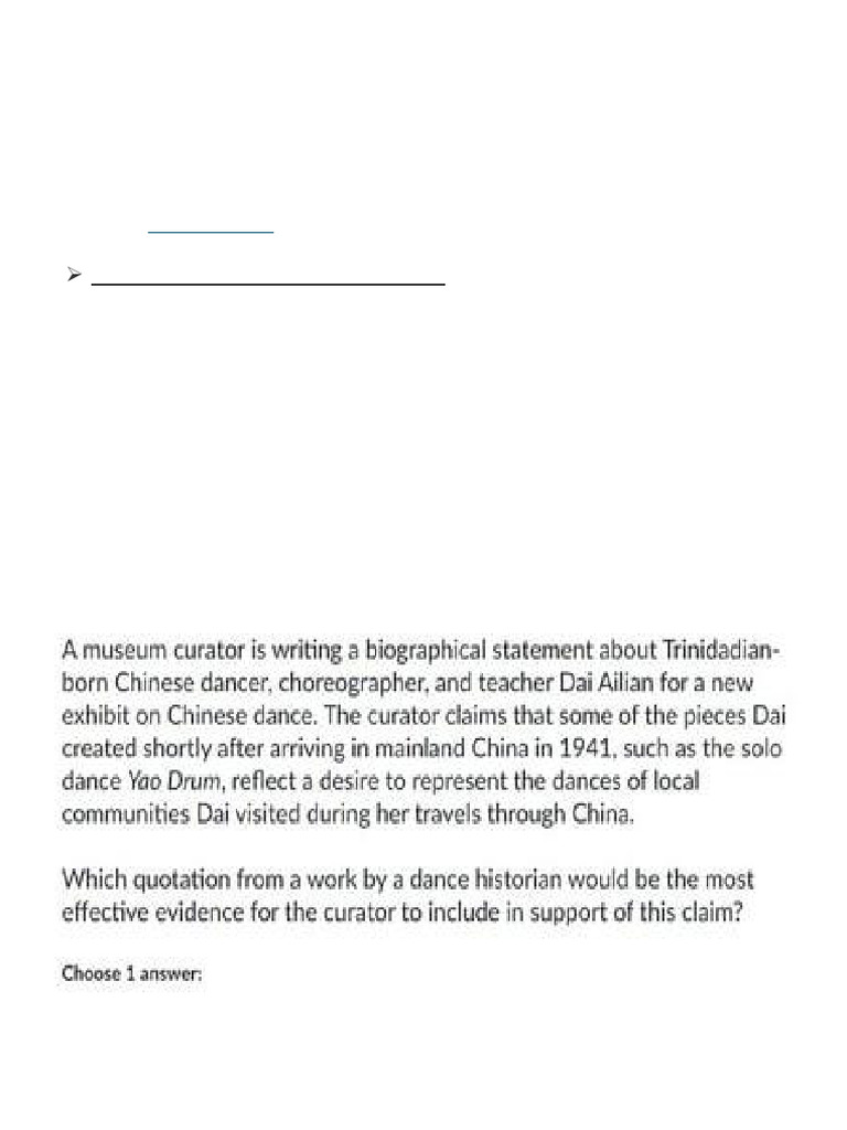 SAT Reading and Writing Question Types | PDF | Phrase | Question