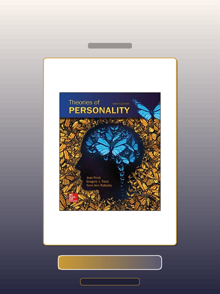 Theories of Personality 9th Edition by Jess Feist E-book Testbank ...