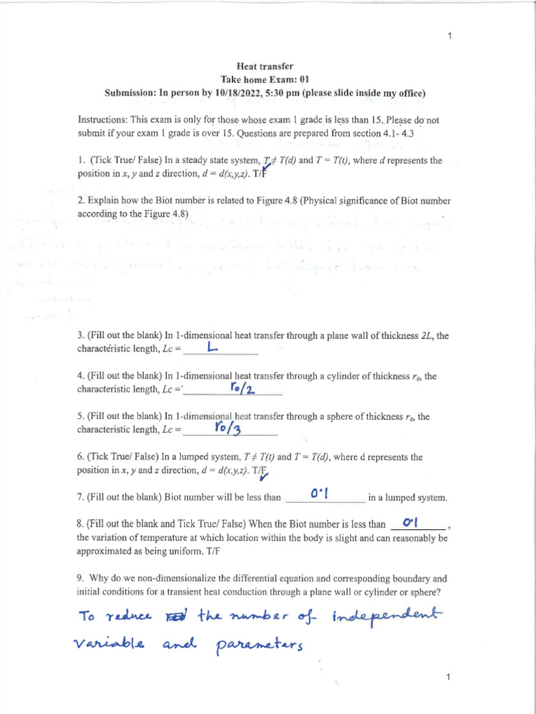 Take Home Exam Solution | PDF