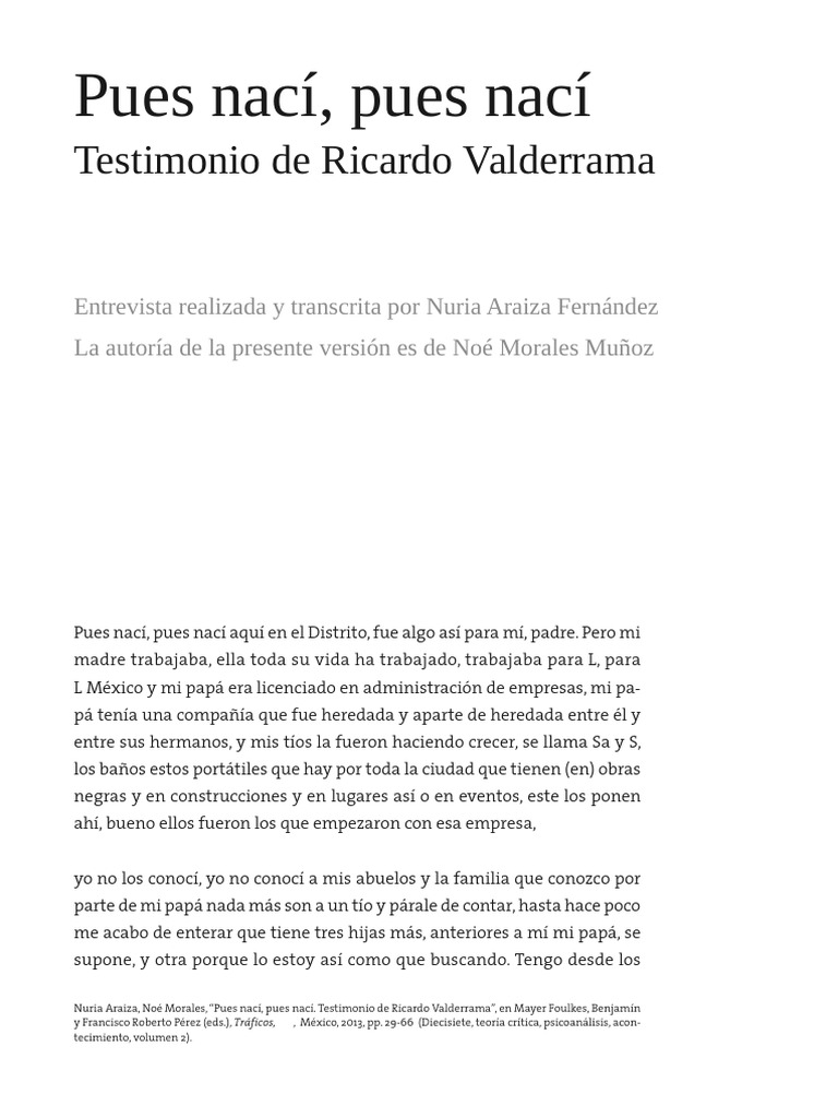 Valderrama | PDF