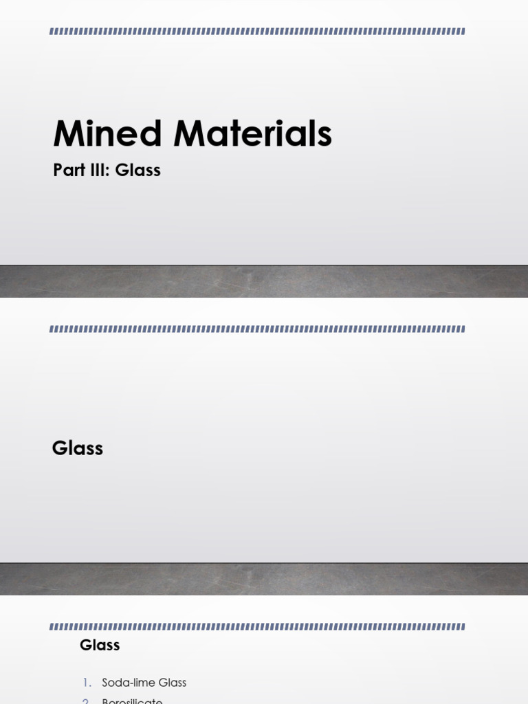 Types and Applications of Glass Materials | PDF | Glasses ...