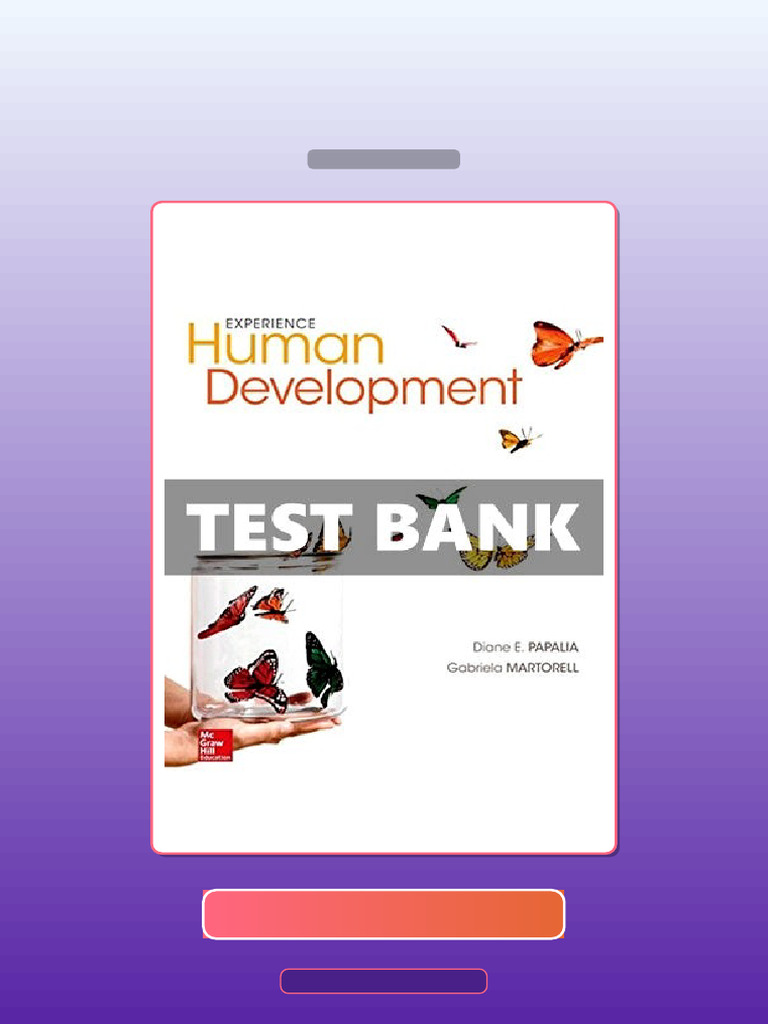 Experience Human Development 13th Edition Papalia E-book Testbank ...