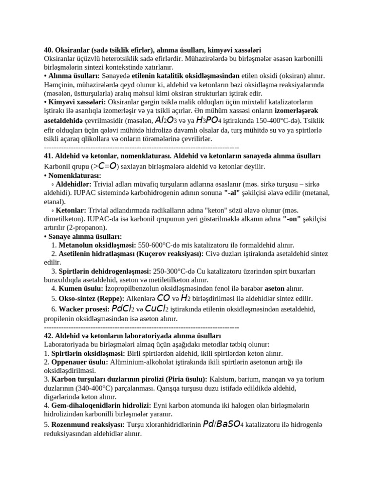 Sual 40-60 Uzvi Kimya | PDF