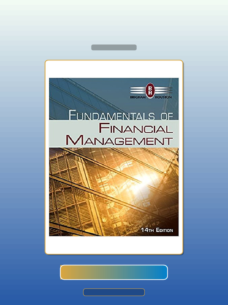 Fundamentals of Financial Management 14th Edition by Brigham E-book ...
