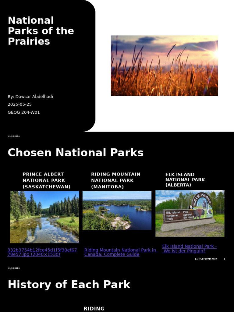 Prairie Parks Assignment | PDF | Outdoor Recreation