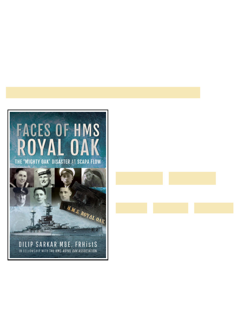 Faces of HMS Royal Oak The Mighty Oak Disaster at Scapa Flow 1st ...