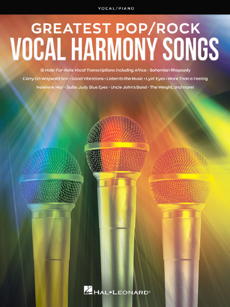 Greatest PopRock Vocal Harmony Songs | PDF