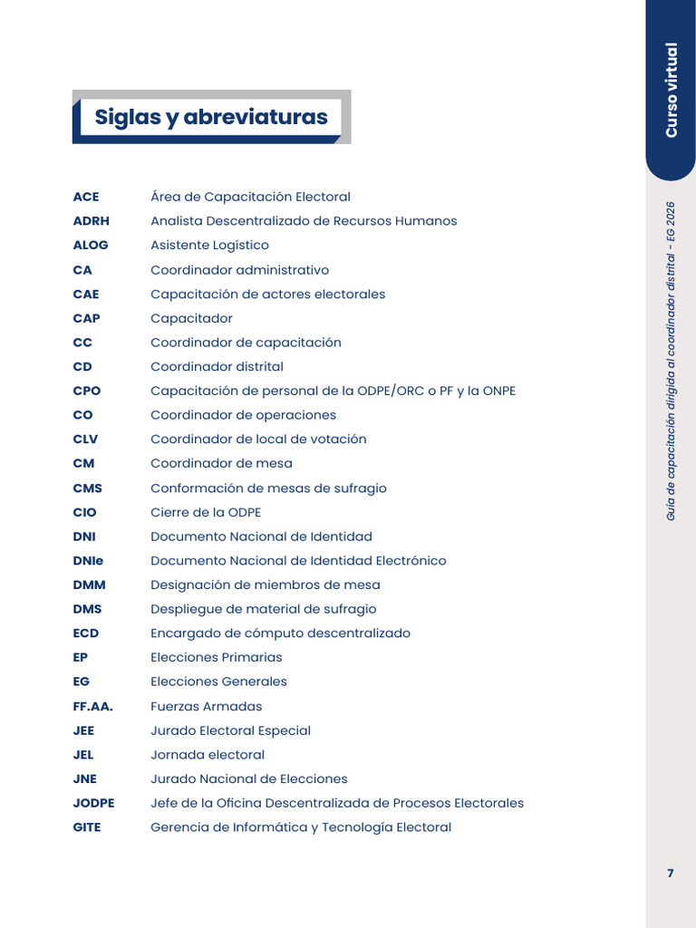 Siglas y Abreviaturas Electorales 2026 | PDF | Organizaciones ...