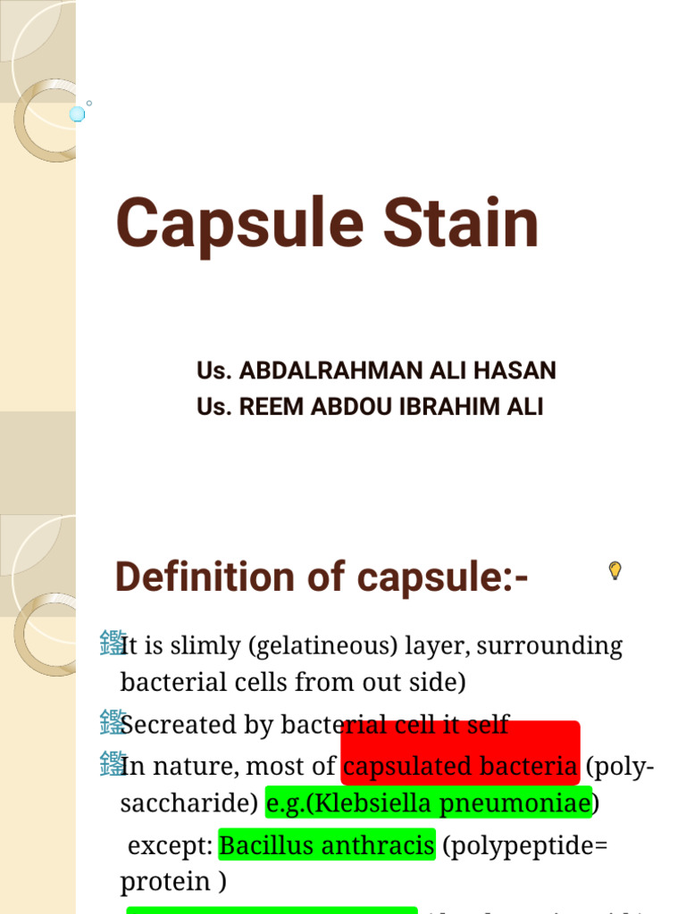 Capsule_stain | PDF | Serotype | Staining