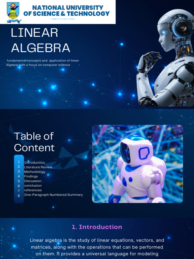 Linear Algebra Applications in CS | PDF | Matrix (Mathematics ...
