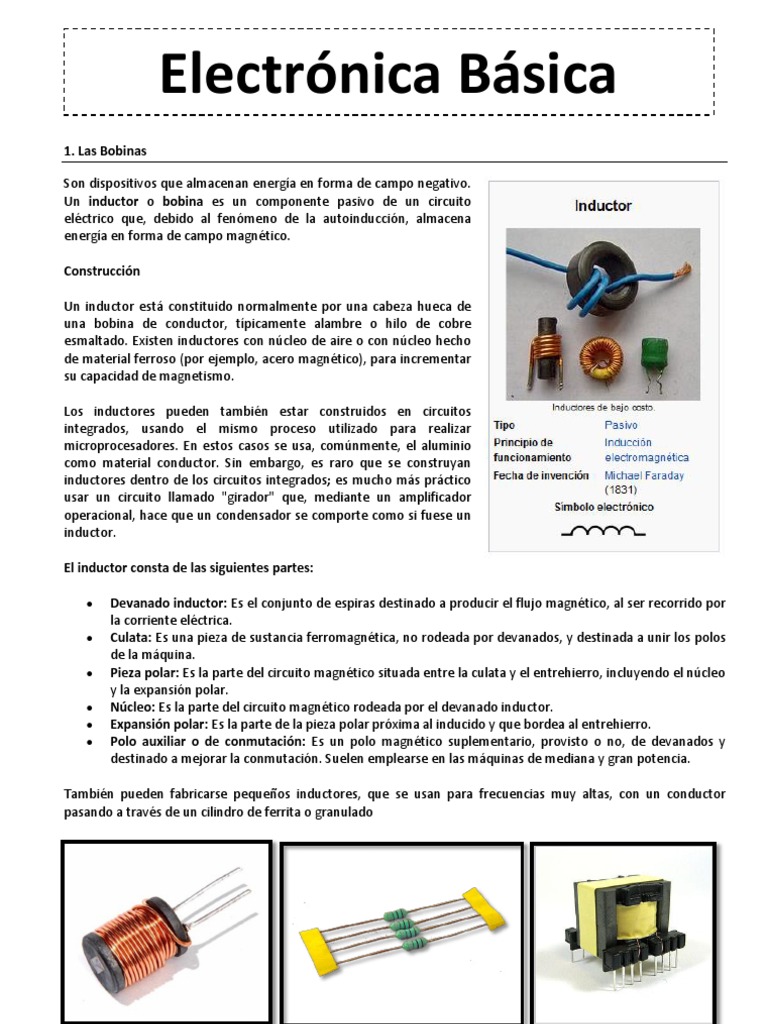 Electronica Basica | PDF | Inductor | Electromagnetismo