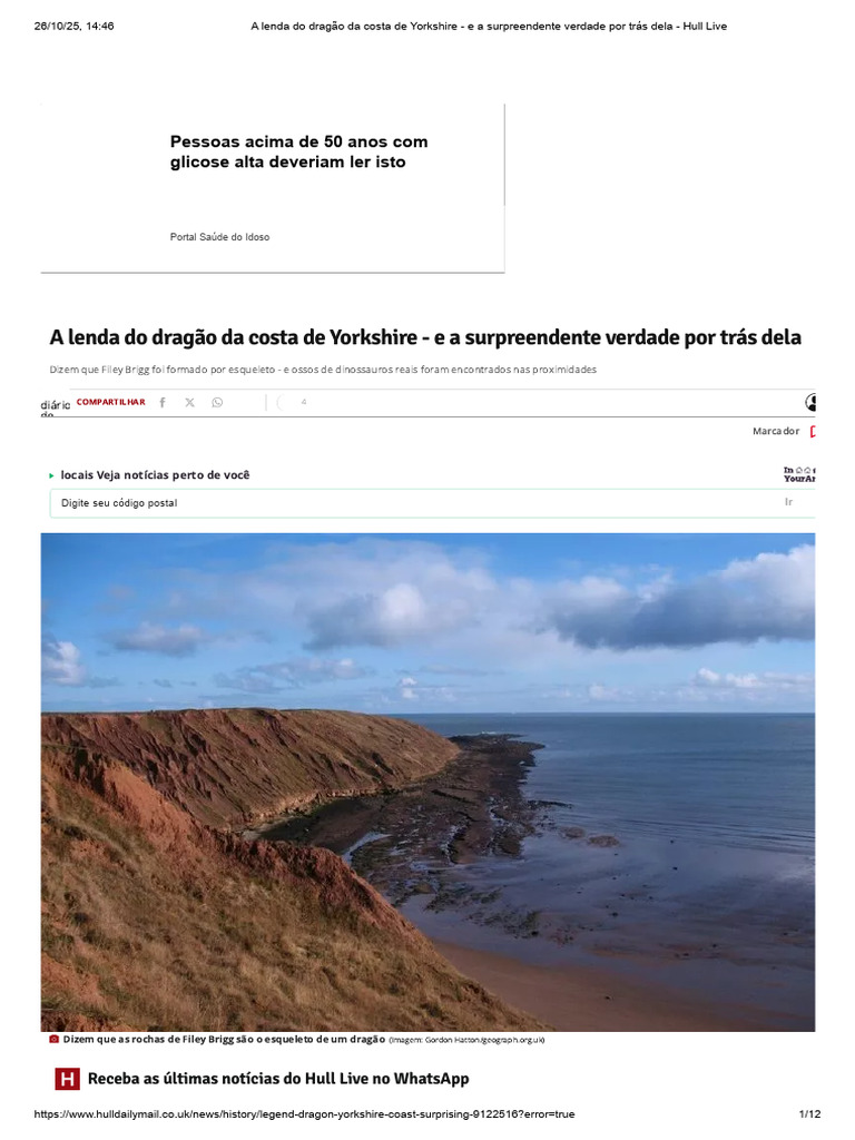 A lenda do dragão da costa de Yorkshire - e a surpreendente verdade por ...