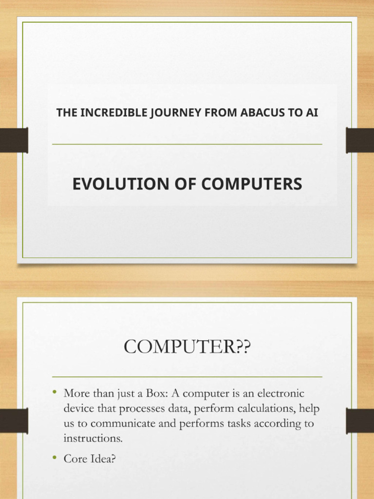 Evolution of Computer | PDF