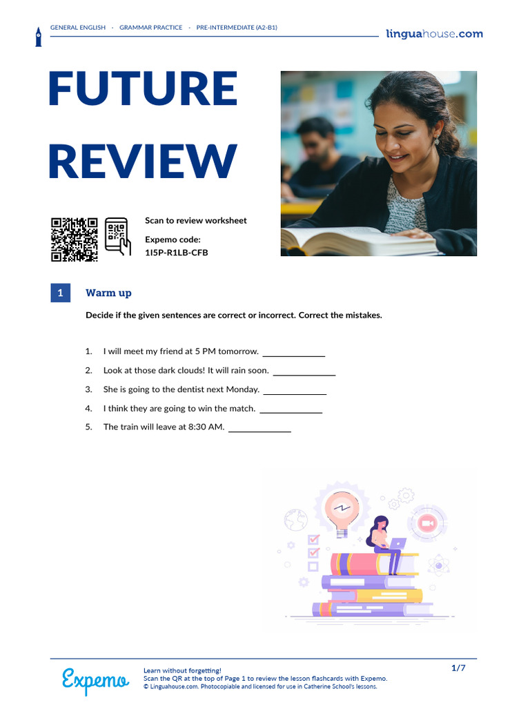 Future Tense Grammar Practice A2-B1 | PDF | Linguistics