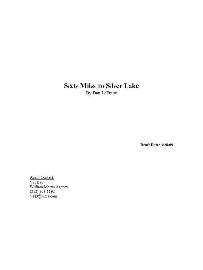 LeFranc, Dan - Sixty Miles to Silver Lake | PDF