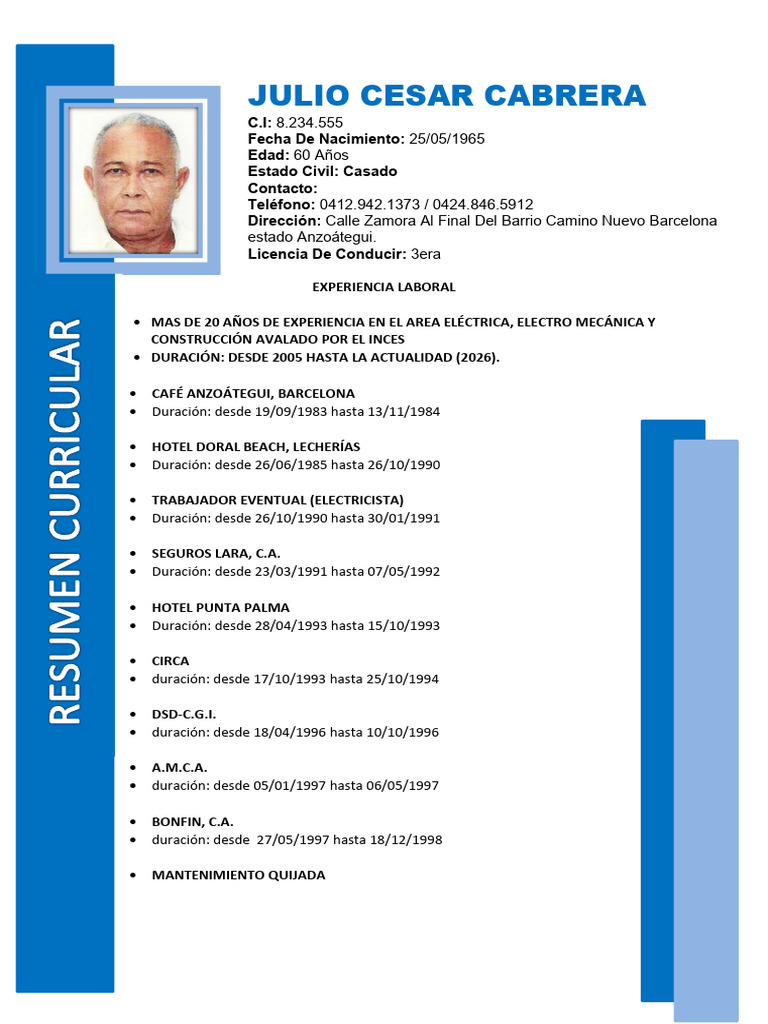 Julio Cesar Cabrera | PDF
