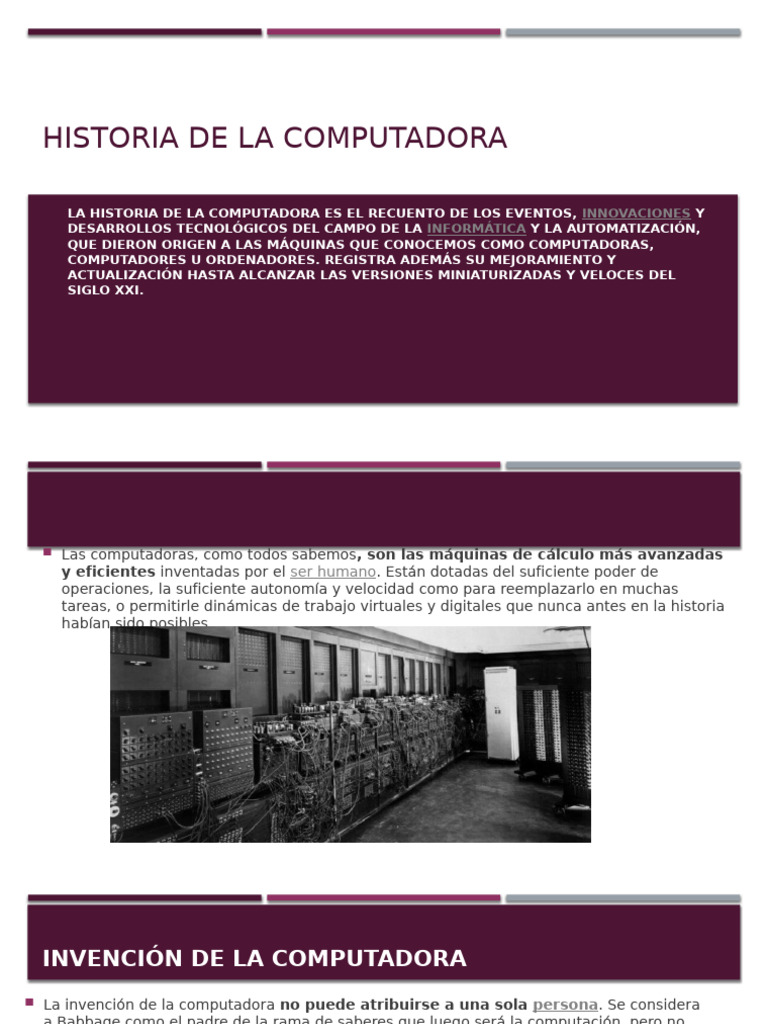 Evolución de la Computadora: Historia y Avances | PDF