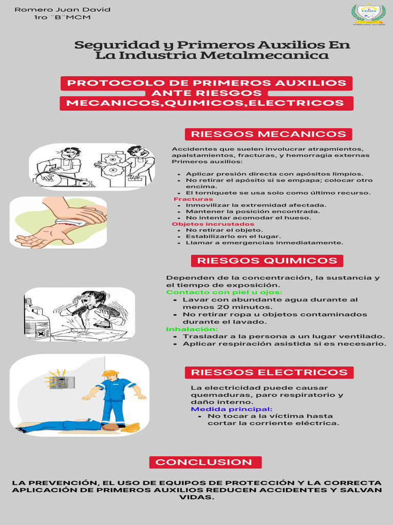 Infografía Primeros Auxilios Simple Negro y Rojo (1) | PDF