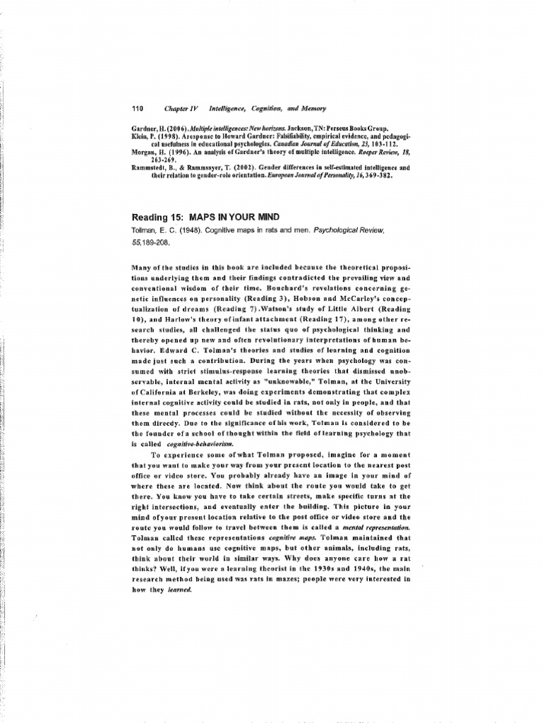 Case Study 2 Maps in Your Mind | PDF