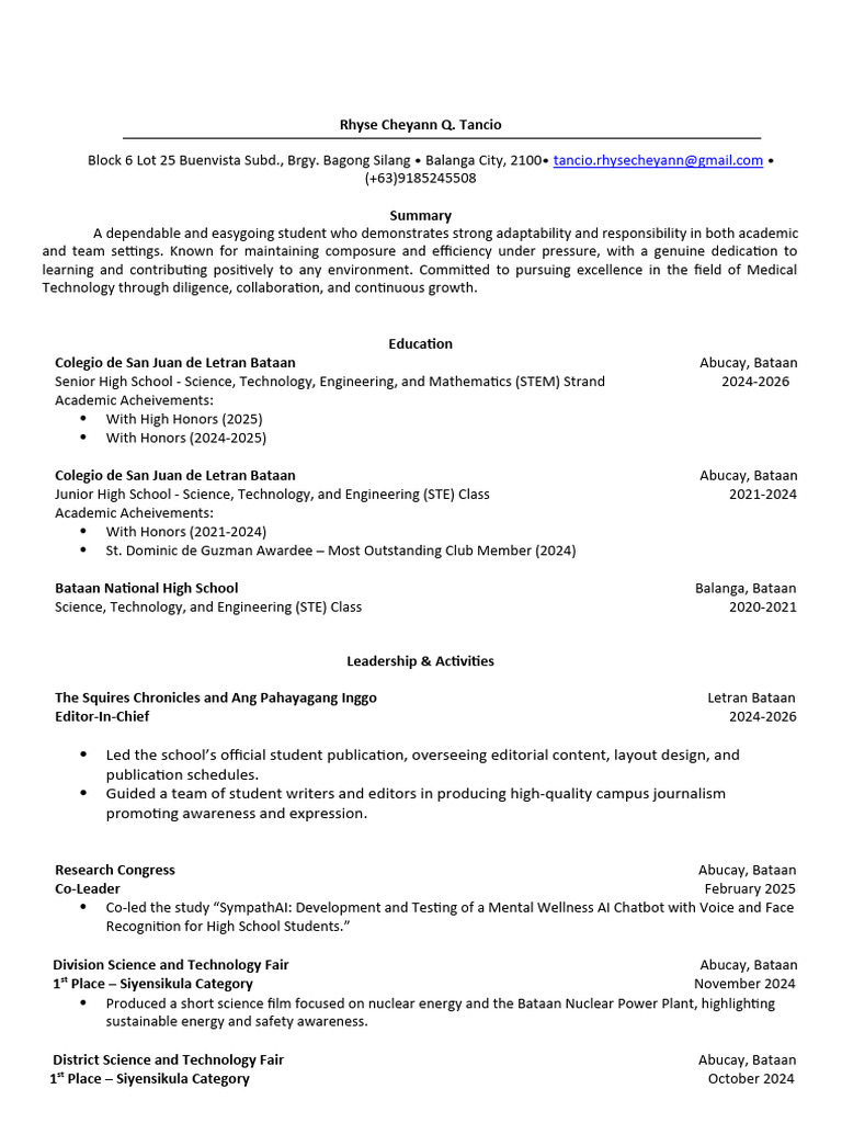 Harvard University Resume or CV Template | PDF | Science | Learning