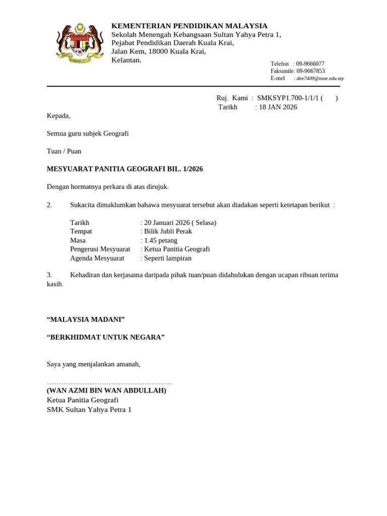 1st Notis Meeting | PDF